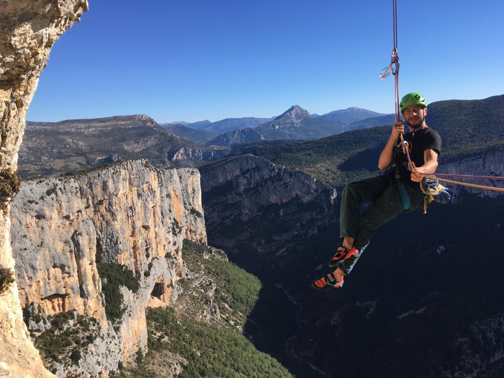 Climbing on Multi Pitch Route - Mountime Arco Mountain Guide